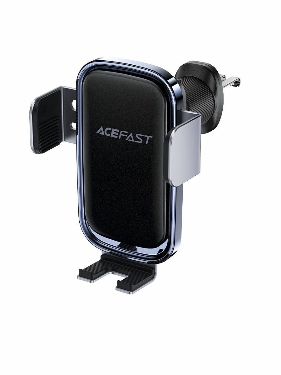 Автомобильный держатель для телефона с солнечной панелью на вентиляционную решетку ACEFAST D39 Solar Power Electric Car Holder For Air Vent. Цвет: черный