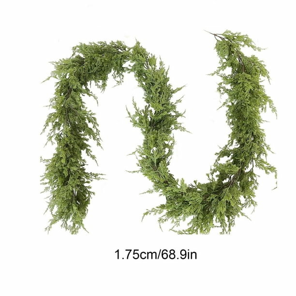 Гирлянда Рождественская Staron Norfolk Pine, 5.7Ft (175см) для украшения Рождества, Гирлянда для камина, Зеленая искусственная зимняя сосновая гирлянда-декор