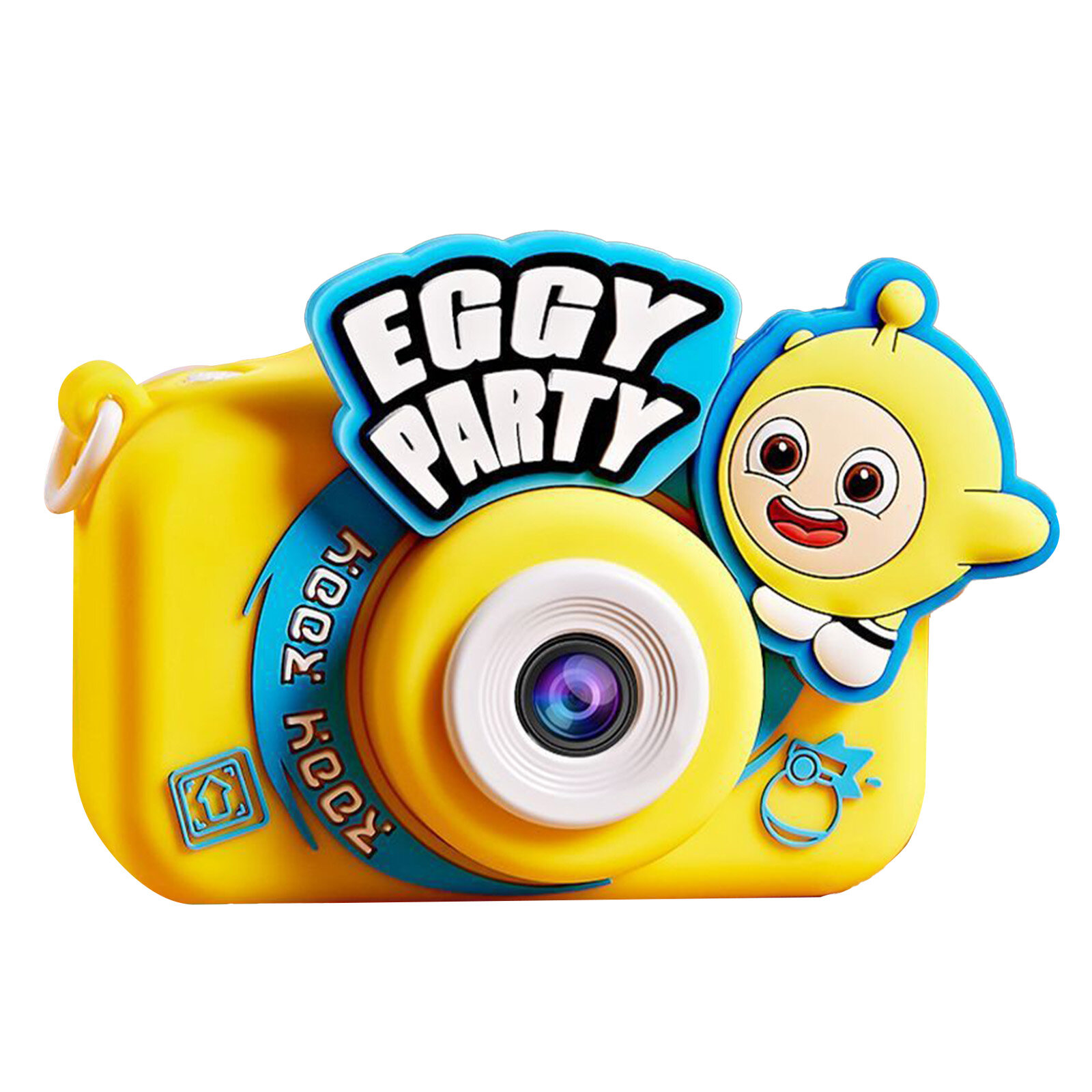 JIDOO Egg party детская камера HD цифровая мини камера видео фото мальчики девочки игрушка камера yellow egg pink egg black egg 4800W пиксель 1080P 2.0 дюйм IPS экран ABS силикон 400mAh 117g