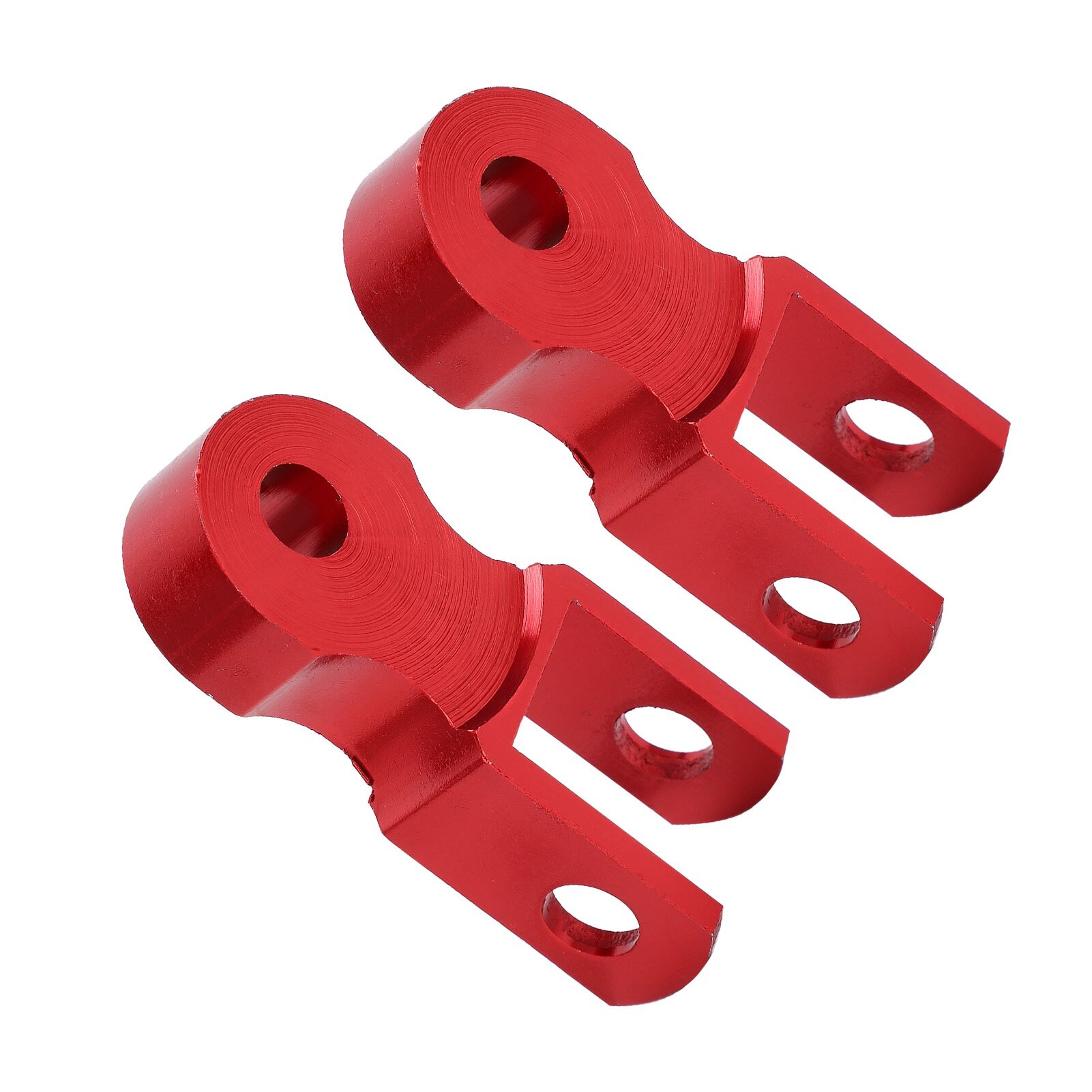 2 шт. расширители высоты амортизатора для мотоцикла из алюминиевого сплава с крепежом M10, красные