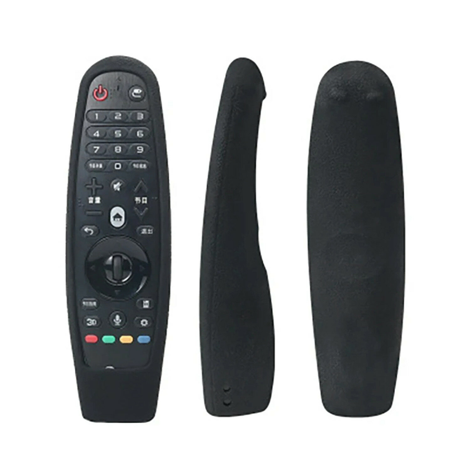 Набор для защиты пульта управления телевизора LG Smart TV AN-MR600 MR650a, силиконовая чехол для пульта, черный, размер 191*53*38 мм, 1 штука