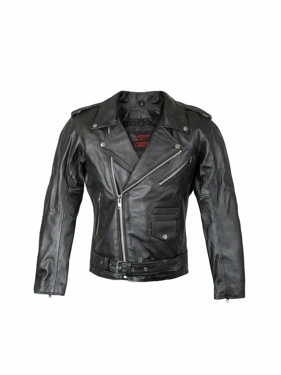 RUSH Мотокуртка ROCKER кожа Черный 4XL