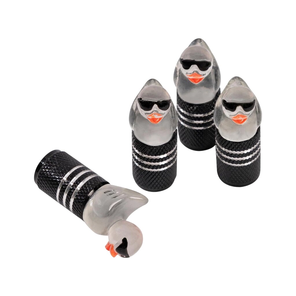 Fashionable Duck Design Tire Valves Stem Cap Cover Dustproof Alloy Auto Accessory
