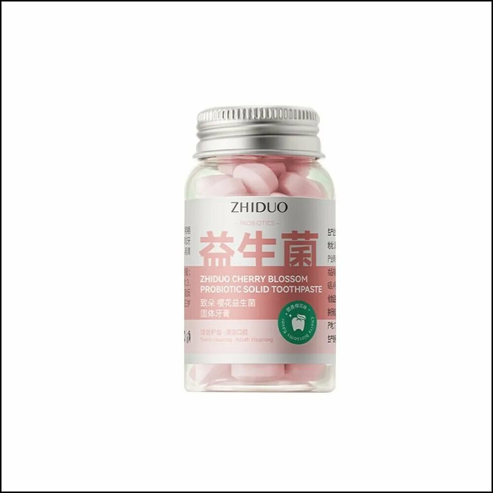 Эксклюзивная пробиотическая паста СакураМята для отбеливания, устранения налета и обеспечения свежести дыхания, не содержит фтор