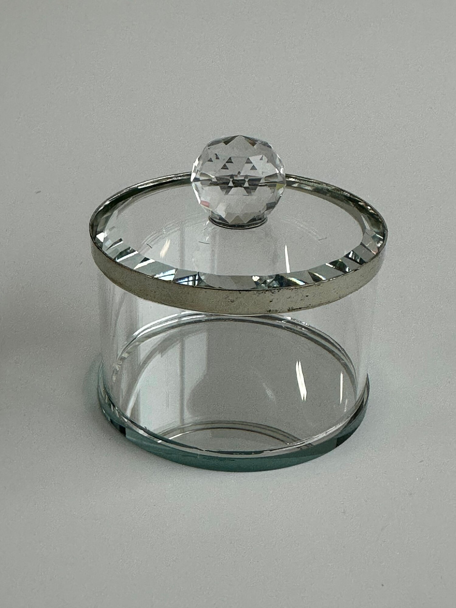 Стеклянная шкатулка Миледи 6,8х6,8х7 см