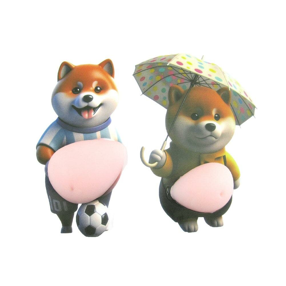 Наклейка на мягкую попу корги 2 шт