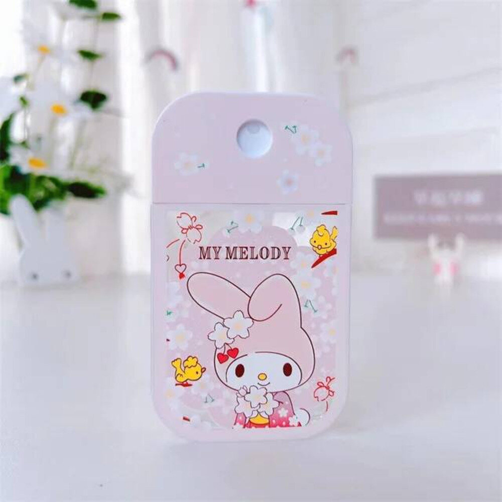 Флакон духов Hello Kitty Spray, портативный пресс для духов Kuromi Cinnamoroll, флакон лосьона Sanrio Cherry Blossom Melody Pochacco.