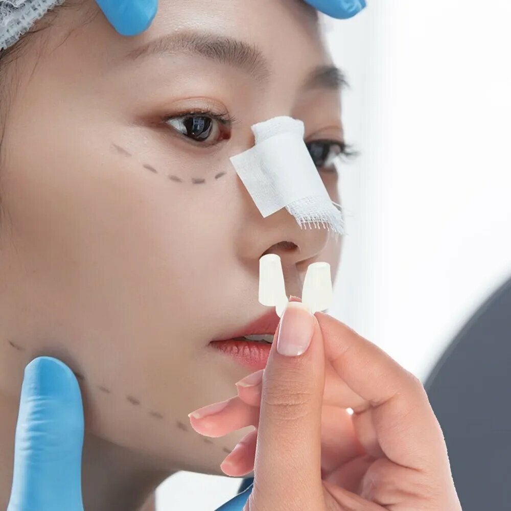 Фиксаторы Для Ноздрей, Прозрачные, Мягкий Силикон, Предотвращение Деформации После Ринопластики, 2 Шт