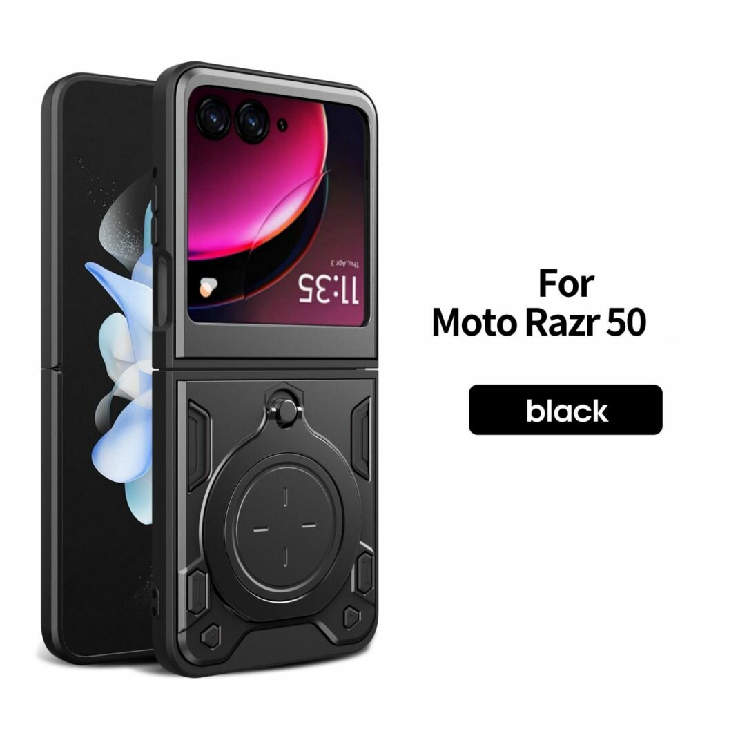 Чехол с кольцом Big Ring Case Moto Razr 50 черный