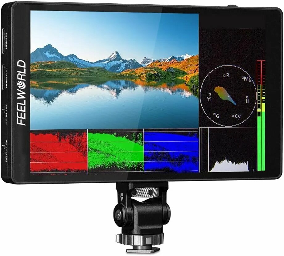 FEELWORLD-F7 Pro On-Camera Field Director Monitor, 7 "IPS сенсорный экран, 3D LUT DSLR, HDMI, 4K, 60Hz, HD с внешним питанием F970