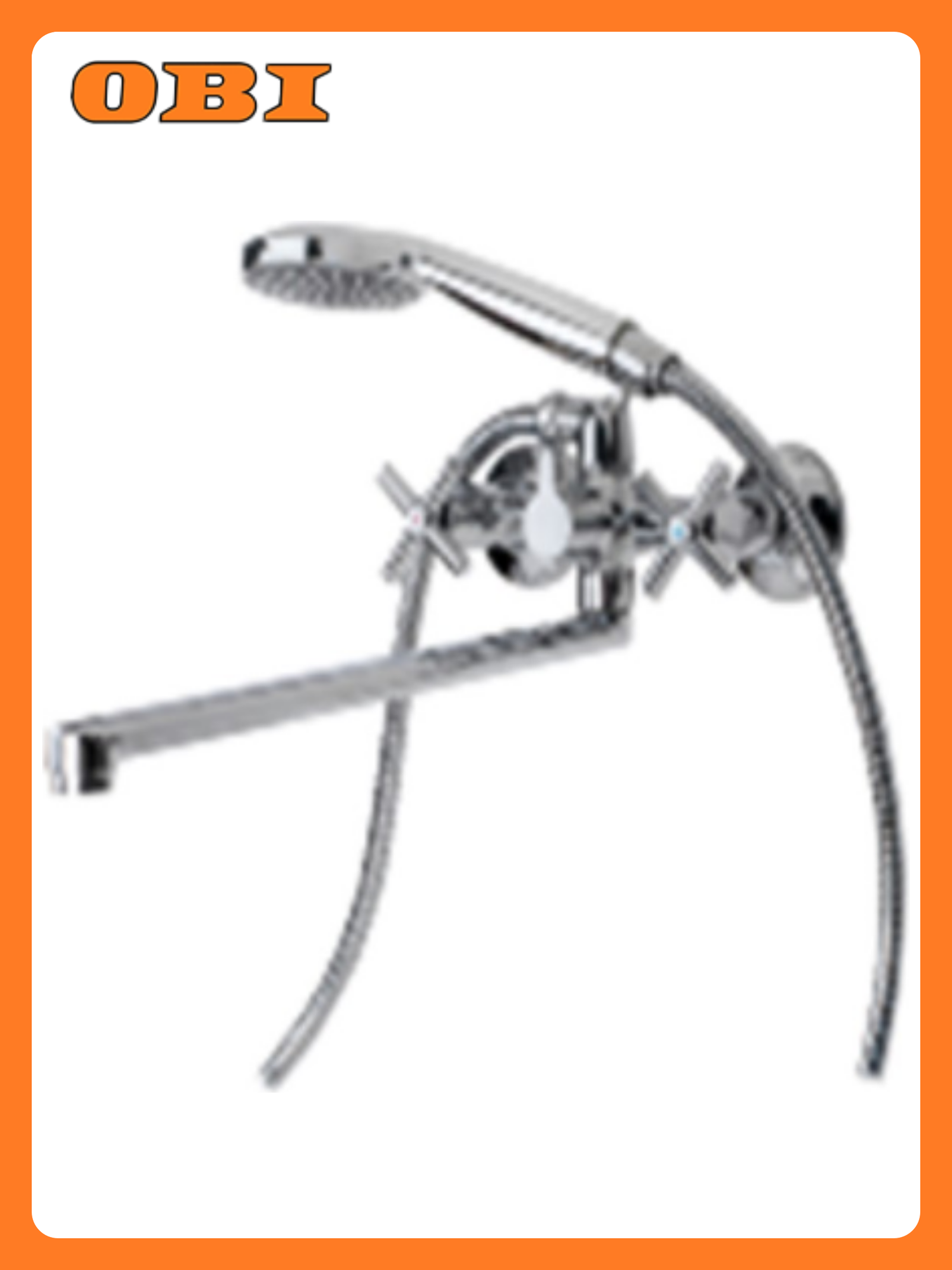 Смеситель для ванны двухвентельный ESKO VADA new длинный излив