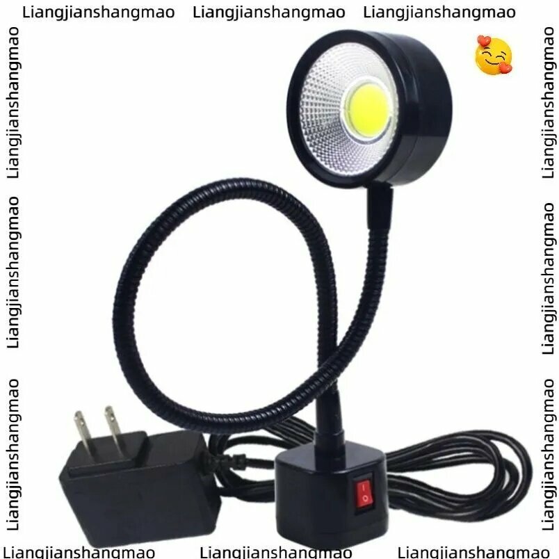 Эксклюзивный светильник 220 В 5 Вт для токарных станков с магнитным креплением и гибким кронштейном комплектуется евровилкой