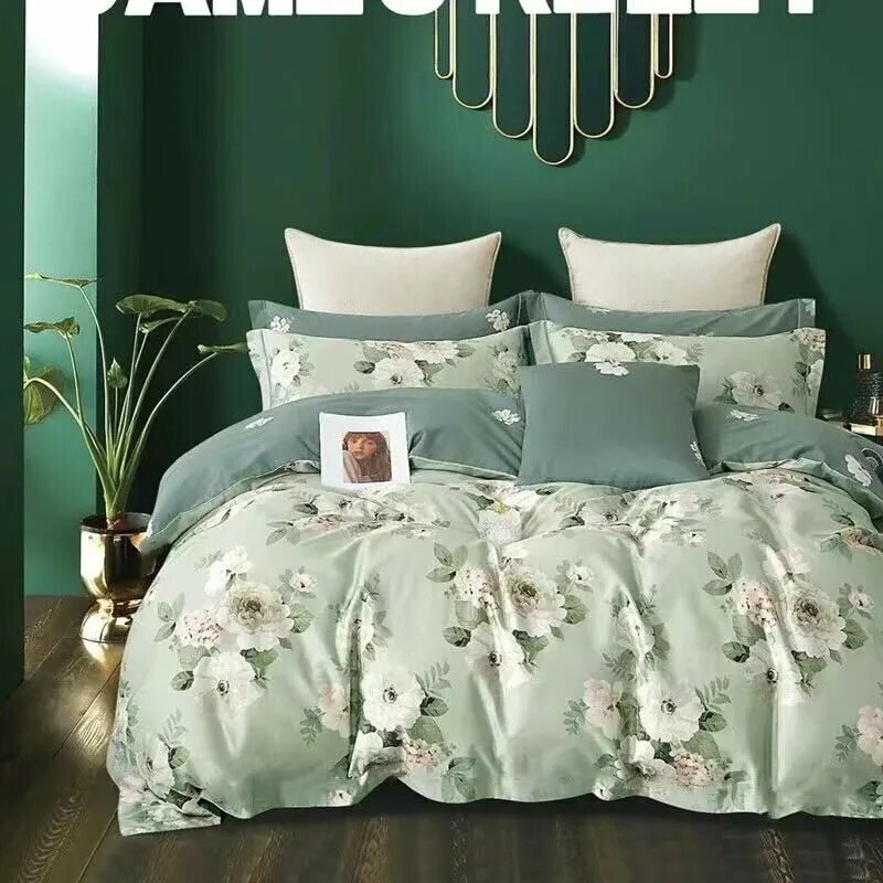 Комплект постельного белья Sweet HOME Textile, люкс-сатин, 100 % хлопок, 200x230 см