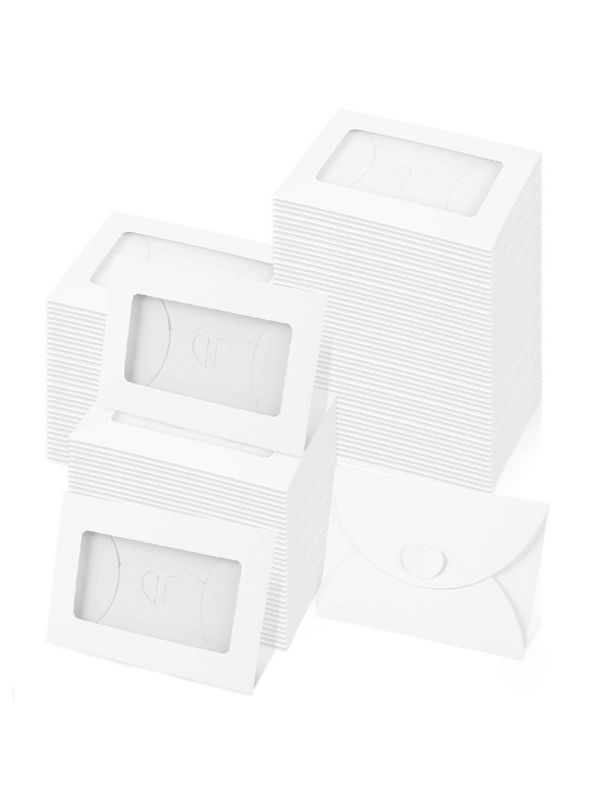 Деловой картонный конверт из цветной крафт-бумаги с застежками-50шт.