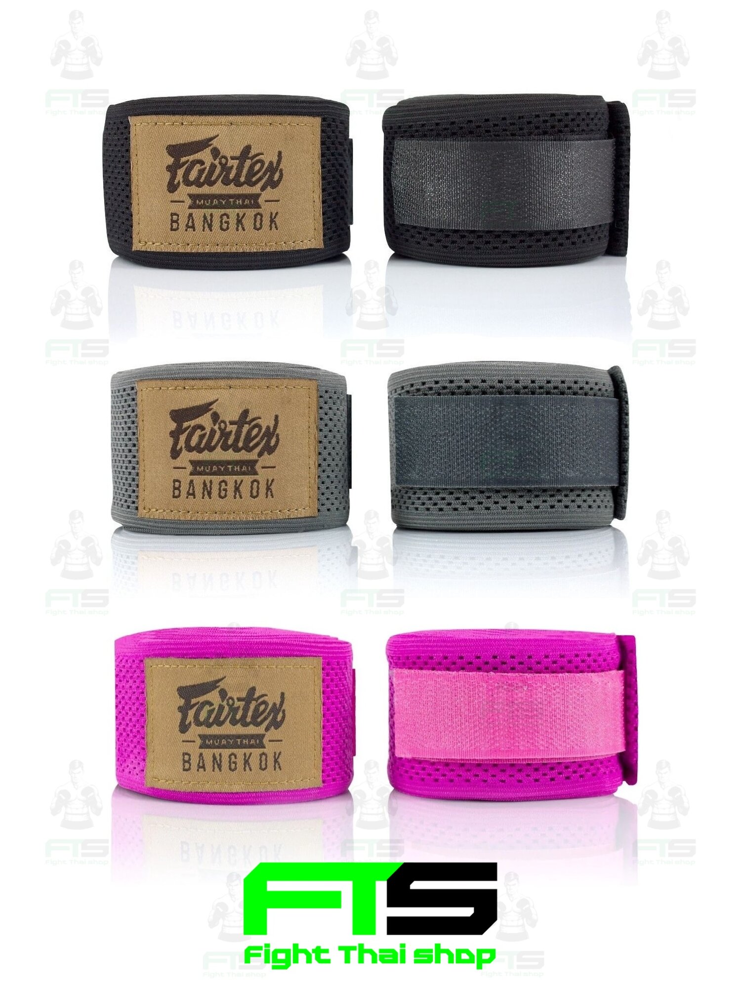 Боксерские бинты Fairtex HW4 цвет: черный 4.5 метра надежная поддержка запястья