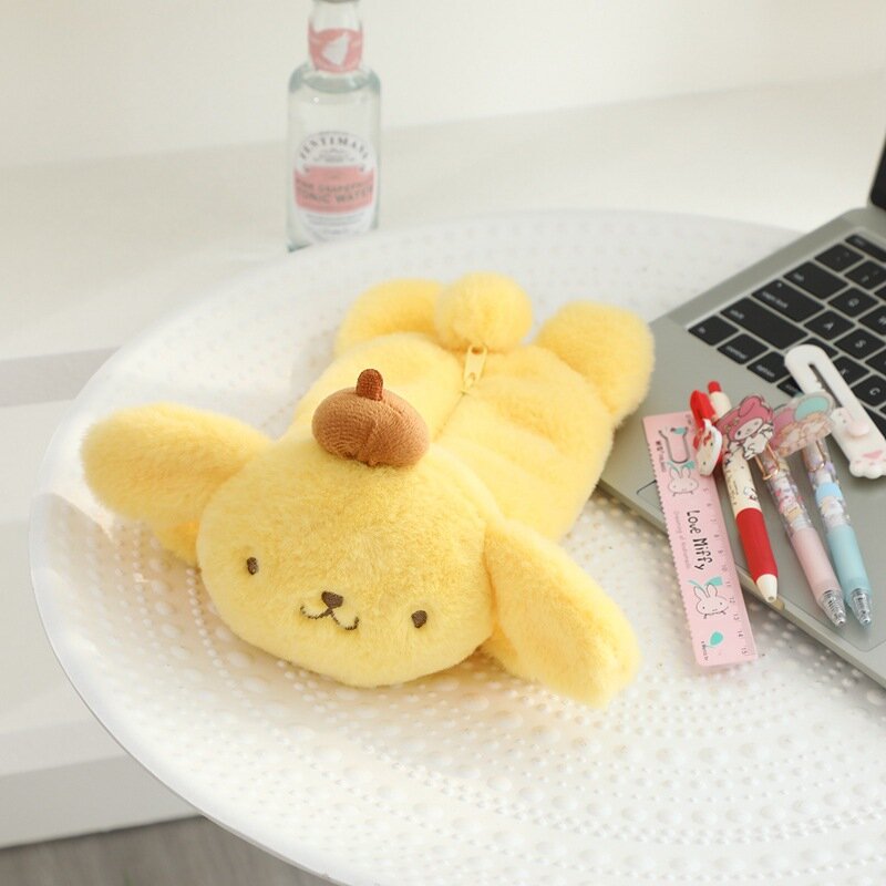 Пенал в японском стиле с мультяшными персонажами для женщин, плюшевая игрушка, вместительная сумка для хранения школьных принадлежностей, многофункциональный пенал в корейском стиле.