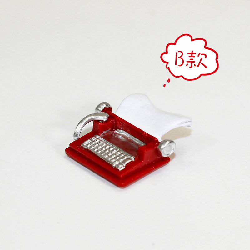 Honghao Source Factory 52 миниатюрная еда игрушка Модель сцена кукольный домик аксессуары мини пишущая машинка B159