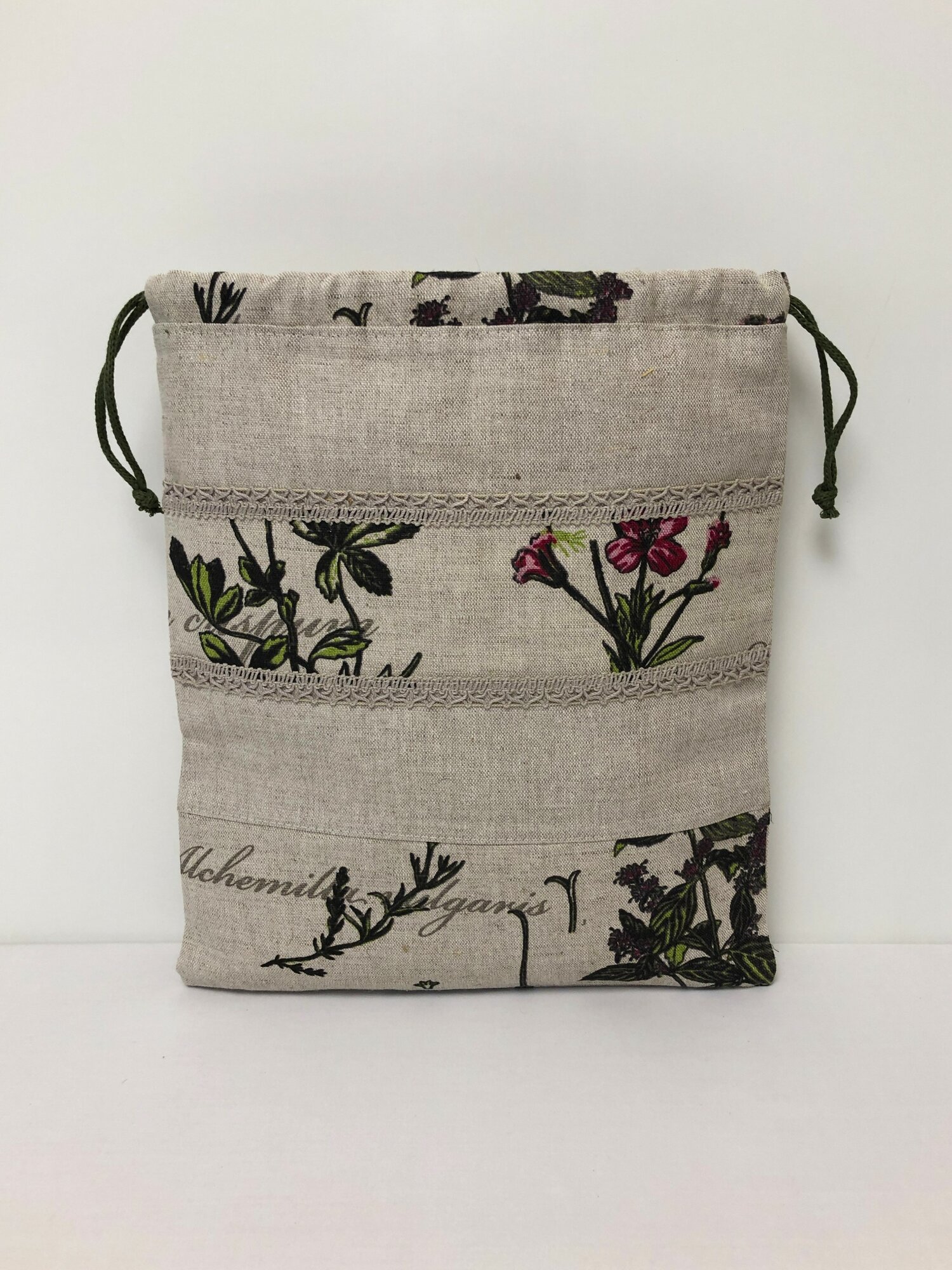 Мешочек полульняной 26х30 см, цвет м6-4м, для упаковки и хранения