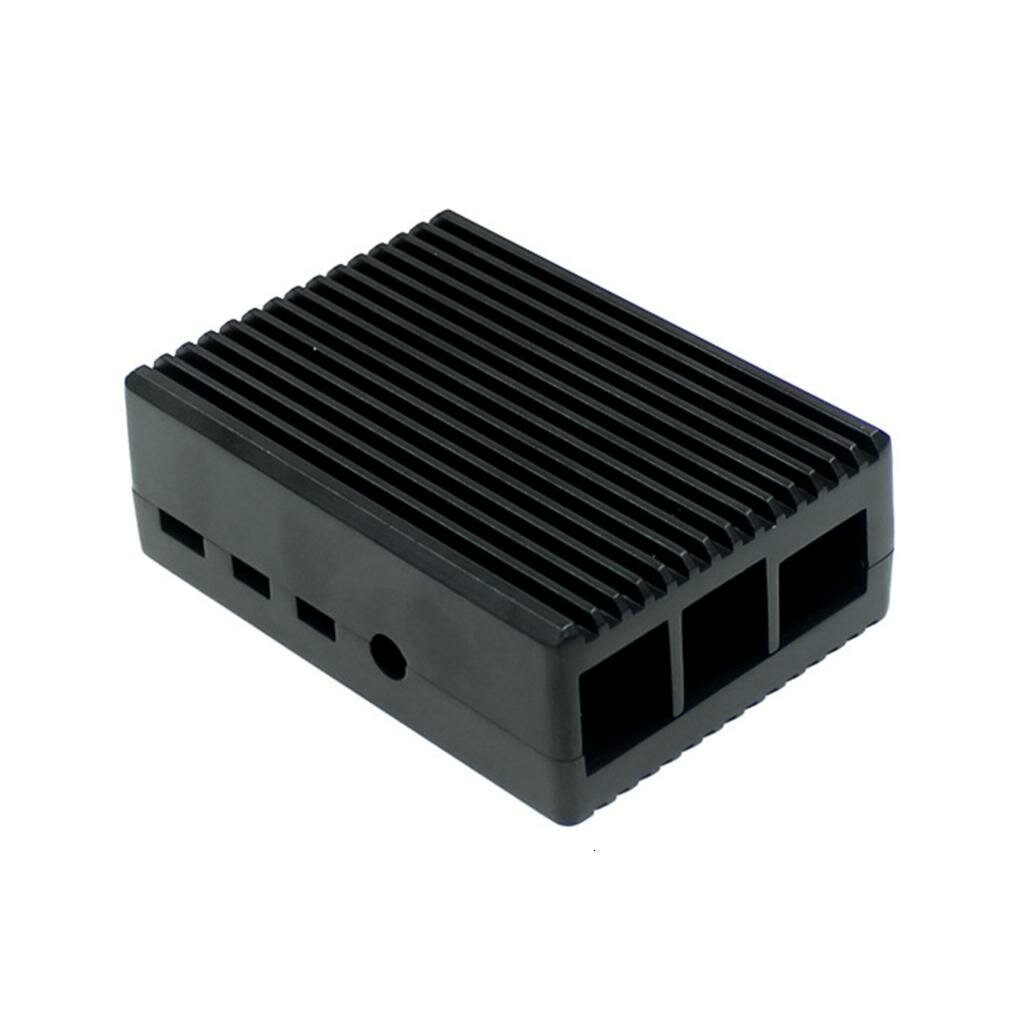 Корпус с вентилятором для Raspberry Pi 4 Model B, черный без вентилятора