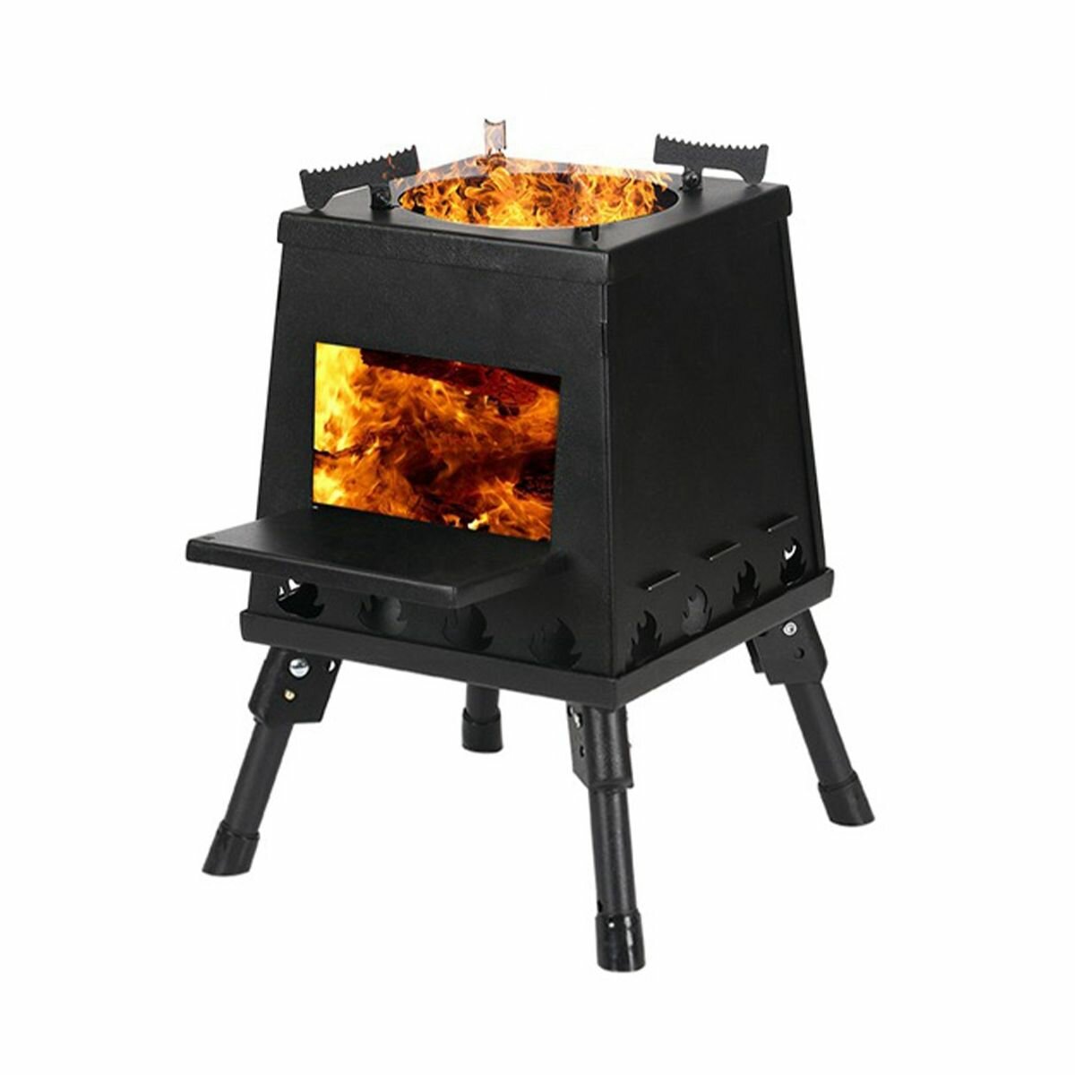 Кемпинговая дровяная печь Портативная уличная складная дровяная печь -kpa