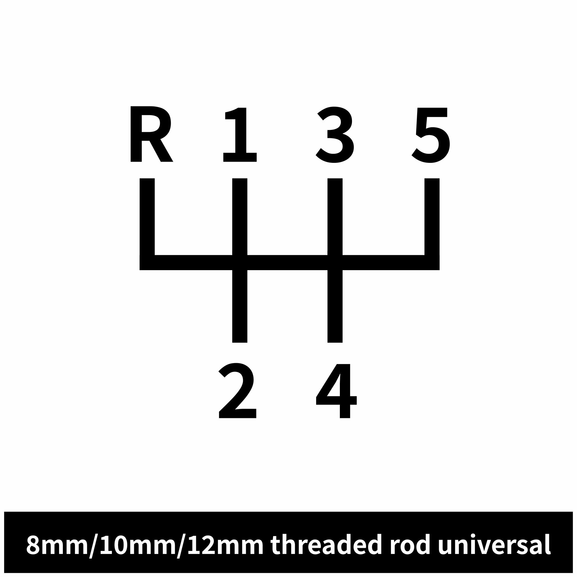 Хрустальная ручка переключения передач, светодиодная универсальная черная титановая ручка, R135-24