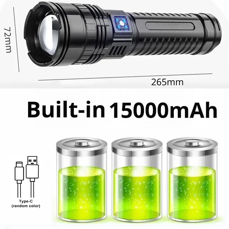 Мощный LED-фонарь AX-S33 10000Lm AX-F341