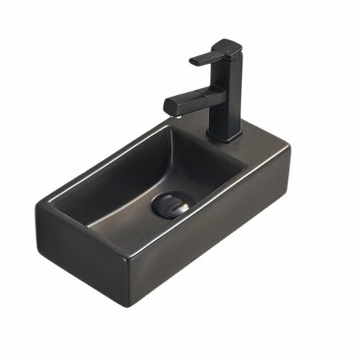 Раковина маленькая в туалет GID Suspendido Bm9270L матовая черная