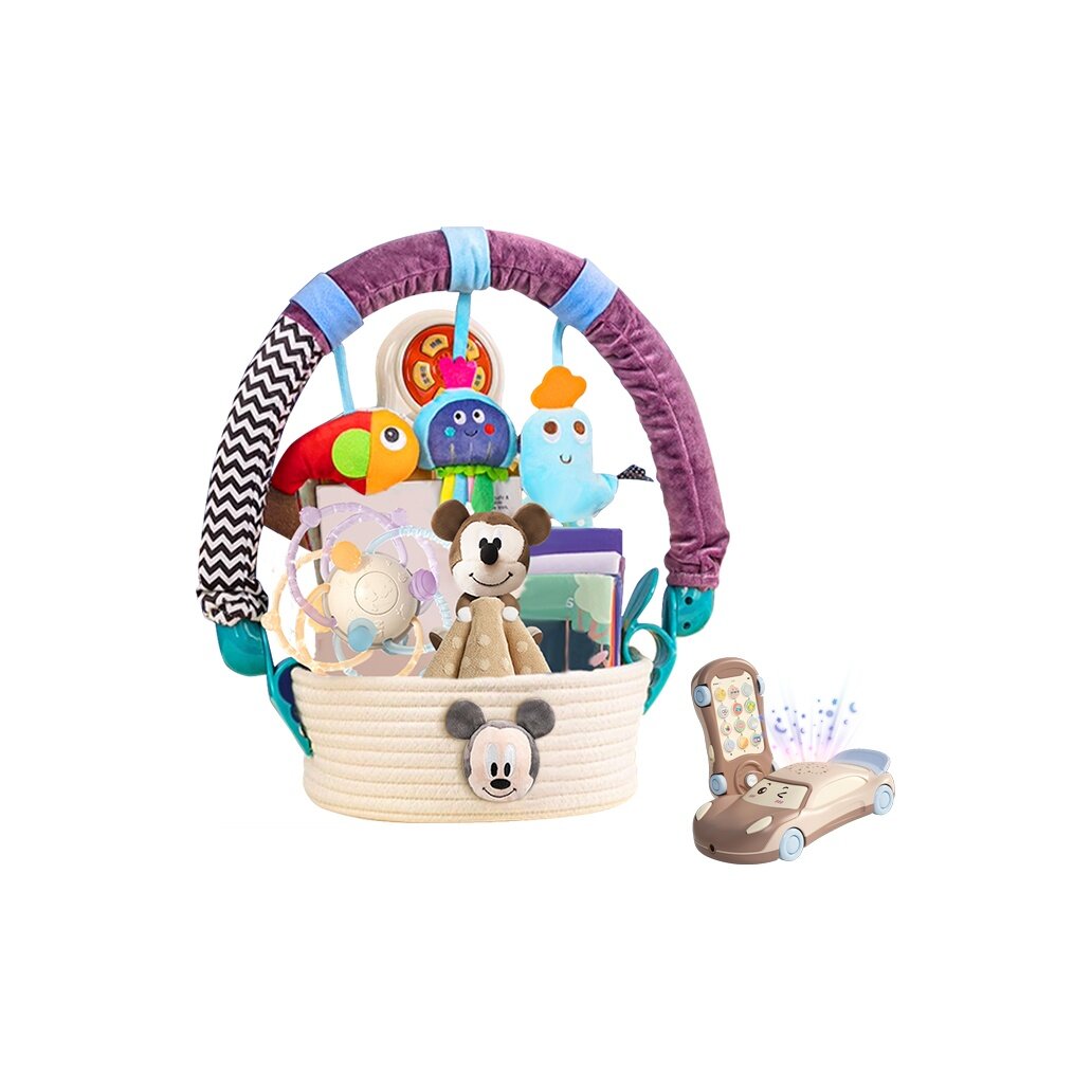Disney Baby Полнолуние Подарочный Коробка для Новорожденного 100 Дней Спокойный Сон Малыш Развивающие Игрушки