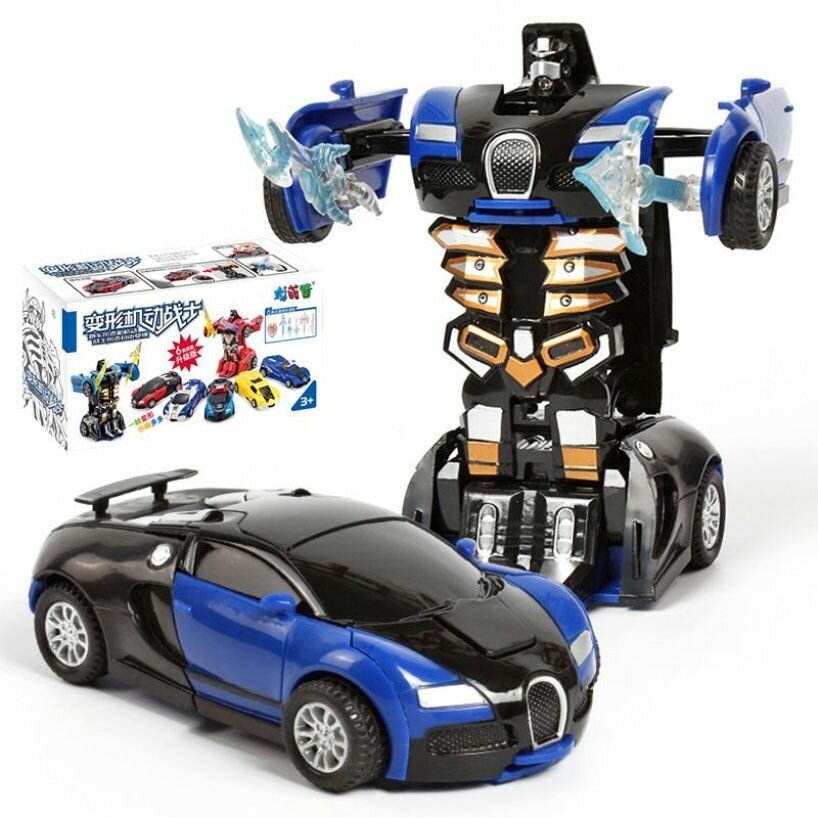 Однокнопочный игрушечный автомобиль, который может изменять форму под воздействием инерции и ударов, устойчив к падению для детей мальчиковов, моделирование автомобиля.