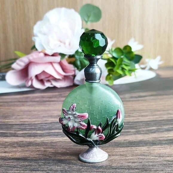 4 типа, 15 мл, винтажный флакон для духов, ручная роспись, маленькие пустые многоразовые бутылки, металлическое стекло, свадебный декор, подарок