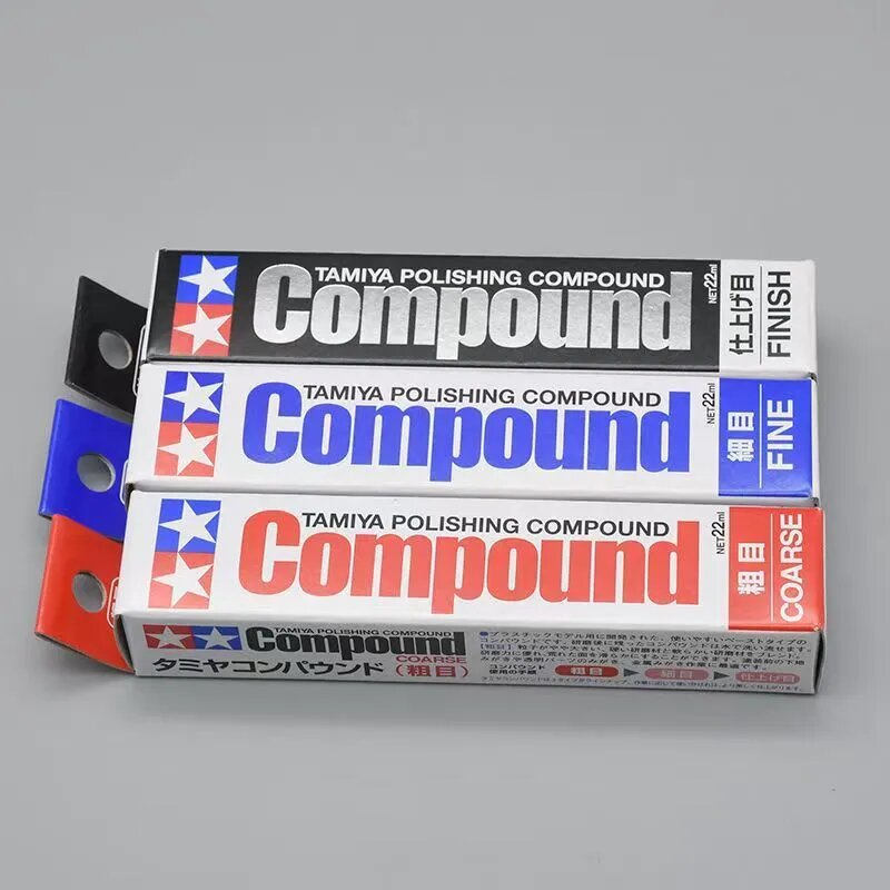 Шпаклевка для сборных моделей Tamiya Polishing Compound Fine 22ml для полировки моделей — фото 1