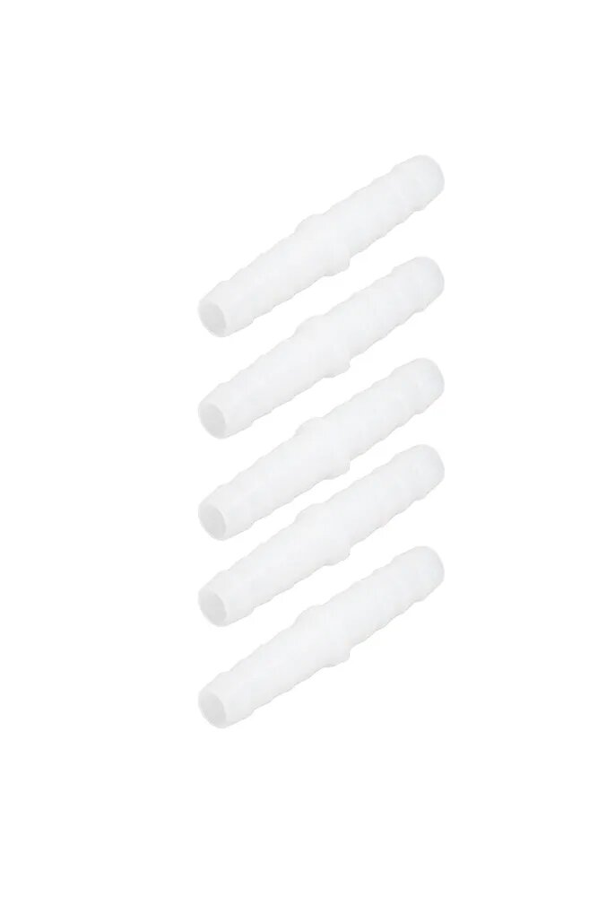 Пластиковый штуцер для шланга, прямой соединитель для помповых и силиконовых трубок, 6-6 мм 10 шт