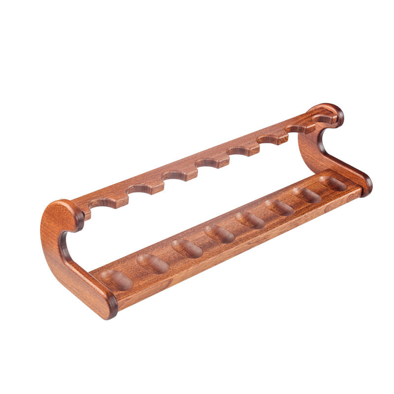 Подставка для труб из дерева сапеле, одноярусная, 8 слотов, держатель для труб из массива дерева, основание для труб, стойка для хранения, аксессуары