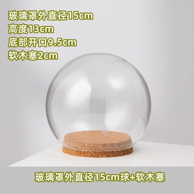 Сушеные цветы, стеклянная крышка, роза, высококачественный прозрачный подарок для девушки, романтический день рождения, DIY, нишевый орнамент для гостиной