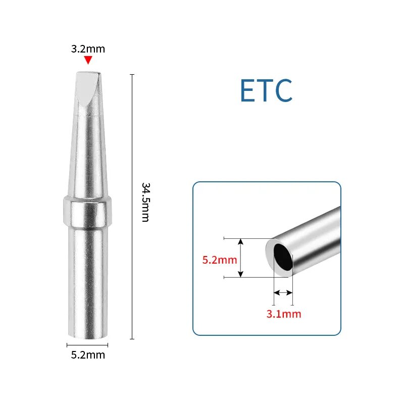 Паяльные жала серии Weller ET ET ETB ETA для паяльника с ручкой PES51 LR21, паяльная станция WES50, бессвинцовая медь