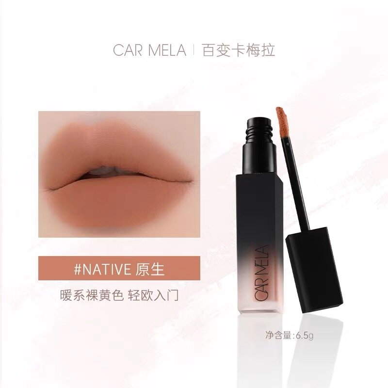 Губная помада Carmela, матовая, губная грязь, блеск для губ, долговечный цвет, натуральный, рекомендуется для начинающих, аутентичный опт