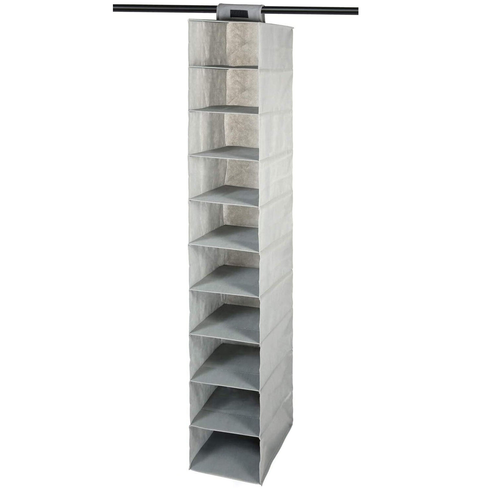 10 ячеек Шапочная подвесная карманик 90г Невoven Шкаф Шапки Обувь 10 слоев Стеллаж для хранения Серый 2мм Толщина доски 250*230*50мм 650г Модерн Симпл Невoven+Доска+Клеевая ткань Для хранения шапок/обуви