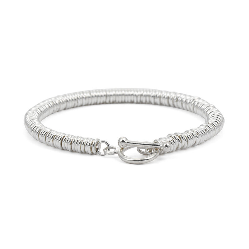 Горячая продажа SG: Простой круглый браслет Misty Rain для мужчин, корейский стиль, модный и универсальный парный браслет для мужчин и женщин, дизайн Ins Niche