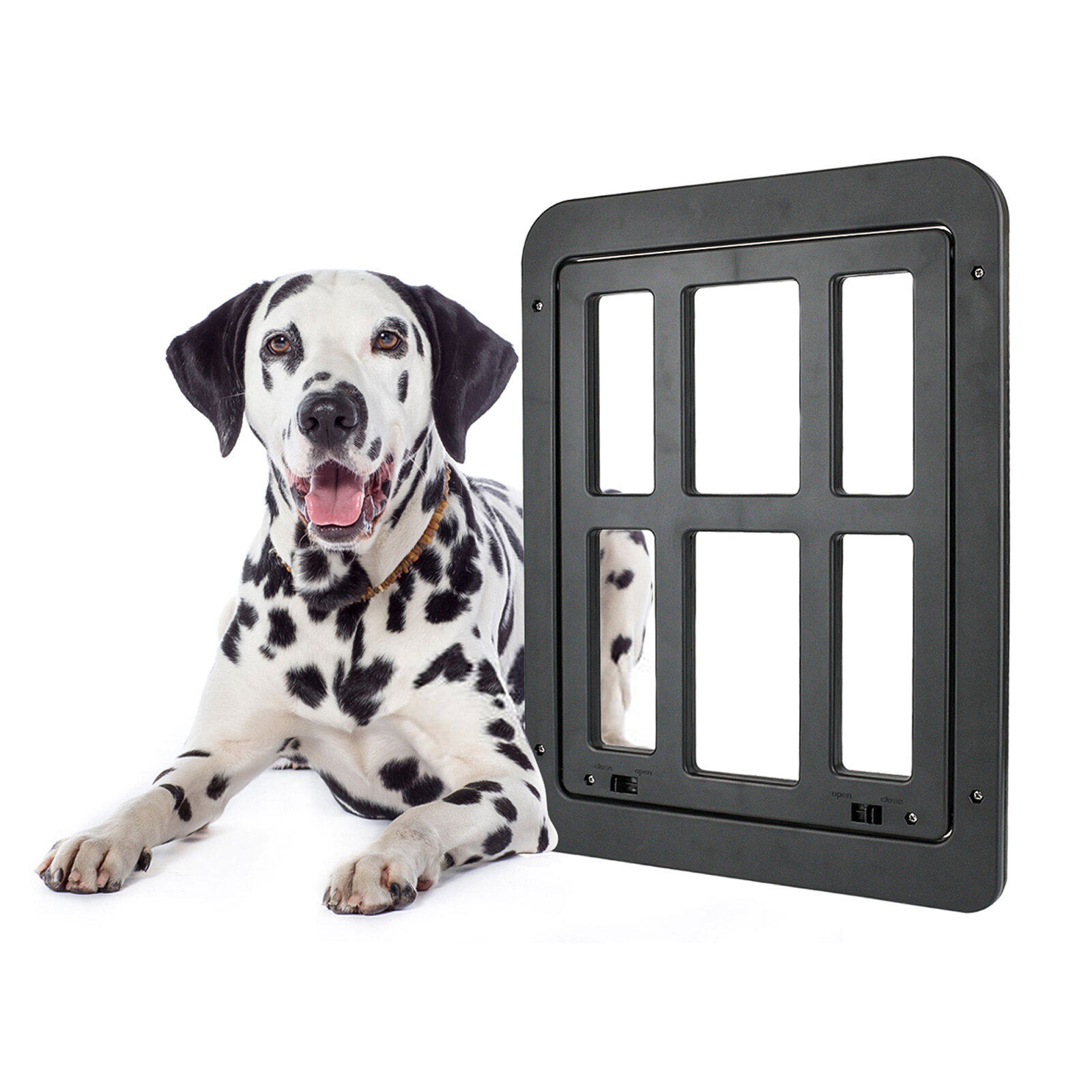 Магнитная автоматическая самозакрывающаяся двусторонняя запирающаяся дверца для входной двери с москитной сеткой для собак и взрослых кошек.