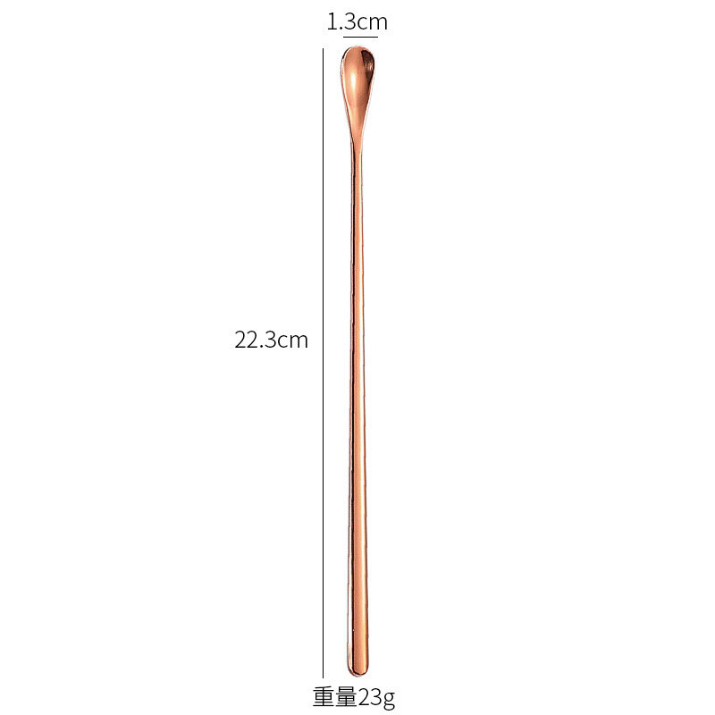Ложка с длинной ручкой 304 Ложка для смешивания из нержавеющей стали Японская ложка для льда Кофейная ложка с молоком