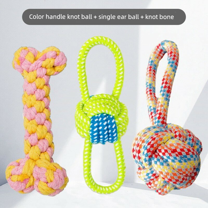 Набор из 3 игрушек для маленьких собак (Померанский шпиц, Корги) - Вариант C