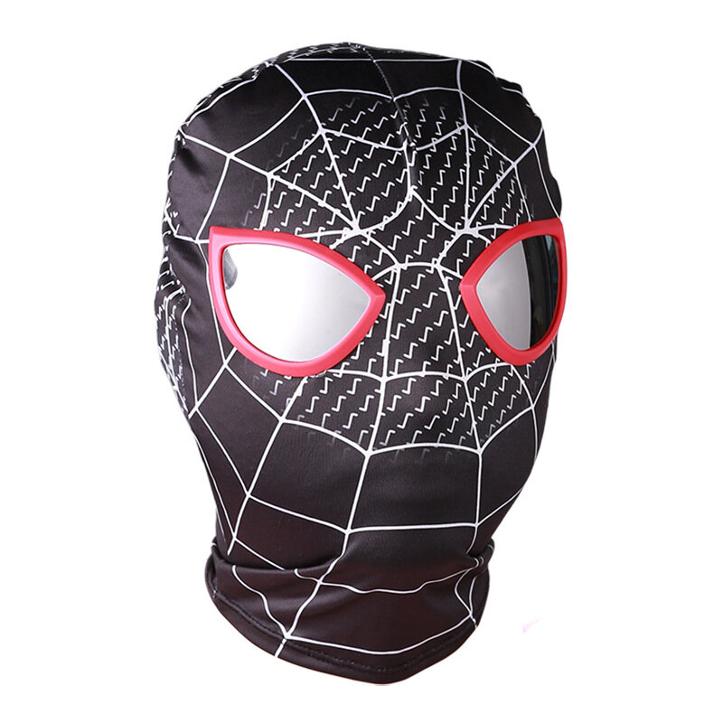 Головной убор Человека-паука, популярный в TikTok, забавная маска, закрывающая все лицо, для детей и взрослых, маска Супер Венома, в стиле Хэллоуина, 2250, черная (плоское зеркало).