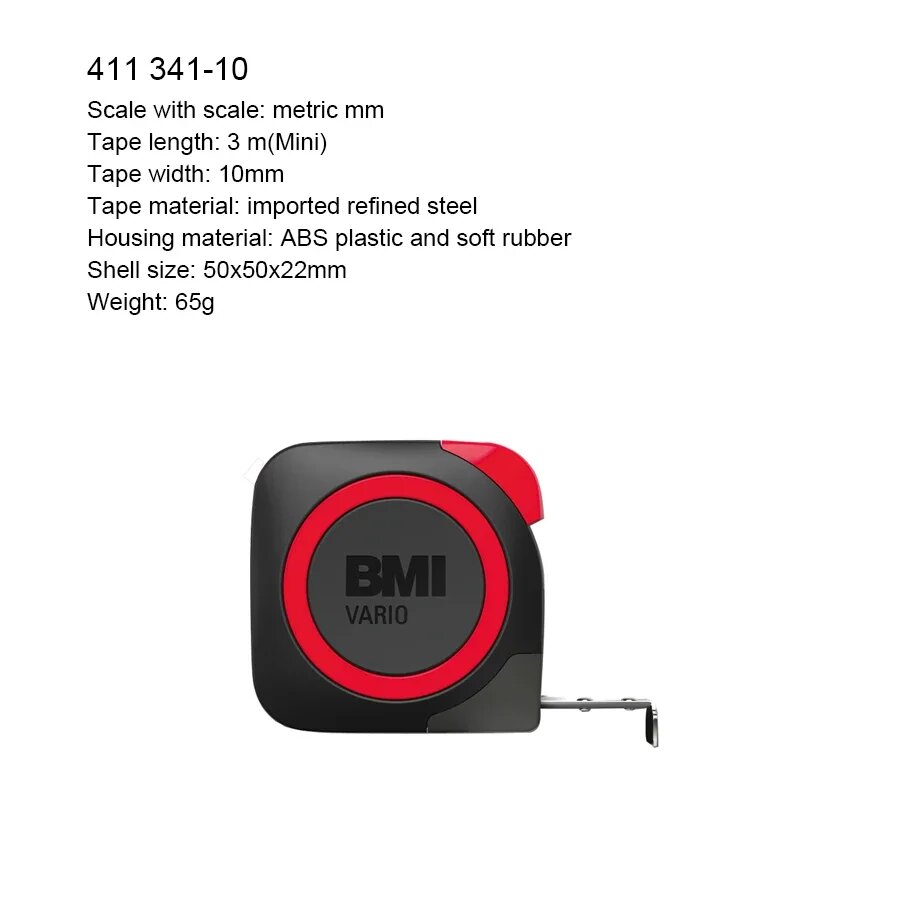 Рулетка BMI Vario 3 м (Mini), 411 341-10