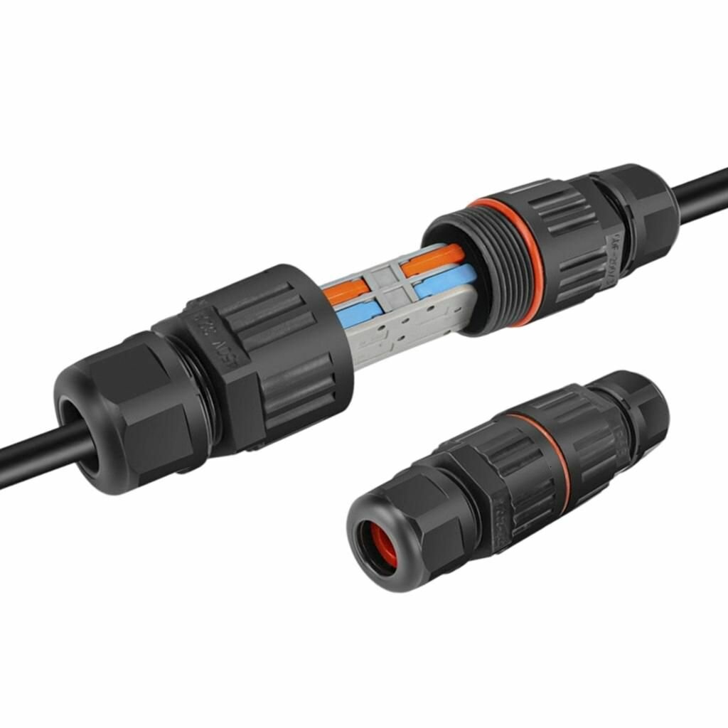 Водонепроницаемый соединитель проводов для LED, 2 ядра