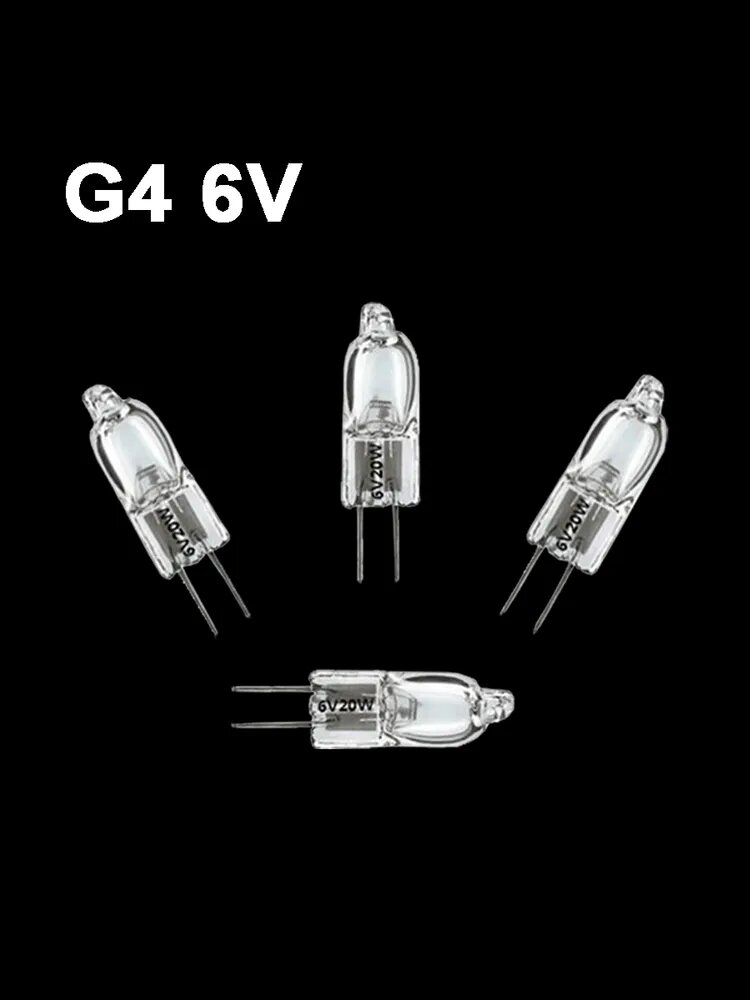 Лампочка, Цоколь: G4, 5 Вт, Галогенная, 5 шт.