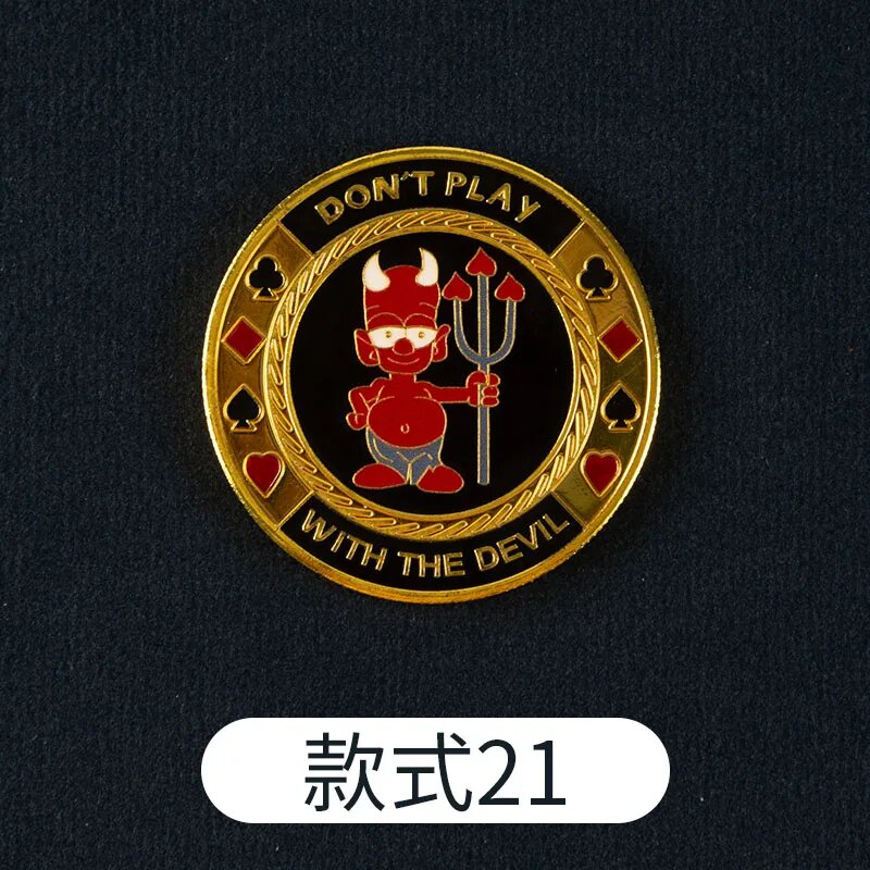 СLL Металлическая монета для покера Lucky Size P