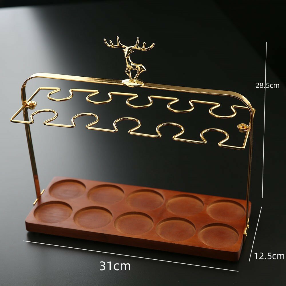 Стойка для белого вина Deer, новый китайский стиль, высококачественный разделитель для вина, стойка для стаканов, домашний набор для вина, специальная деревянная подставка, стойка для белого вина