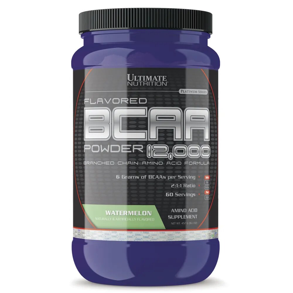 Аминокислоты BCAA powder Ultimate Nutrition BCAA 12000 Арбуз 457 гр