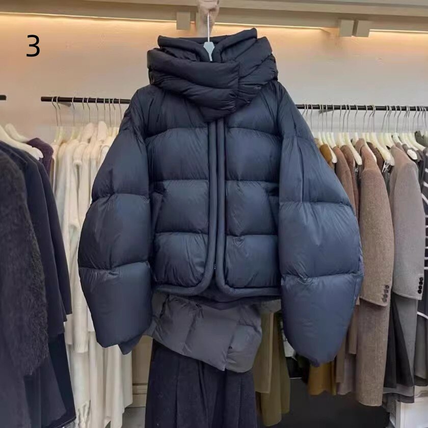 Зимняя женская короткая куртка в корейском стиле с капюшоном и воротником-стойкой