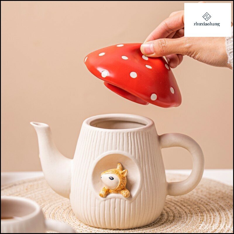 Эксклюзивный чайник 700 мл с мухоморами